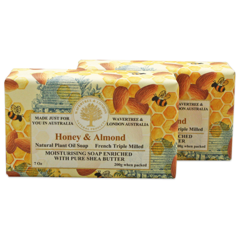 Honey Almond Soap Bars (2 Bars, 7 Oz) – Australian Natural Soap